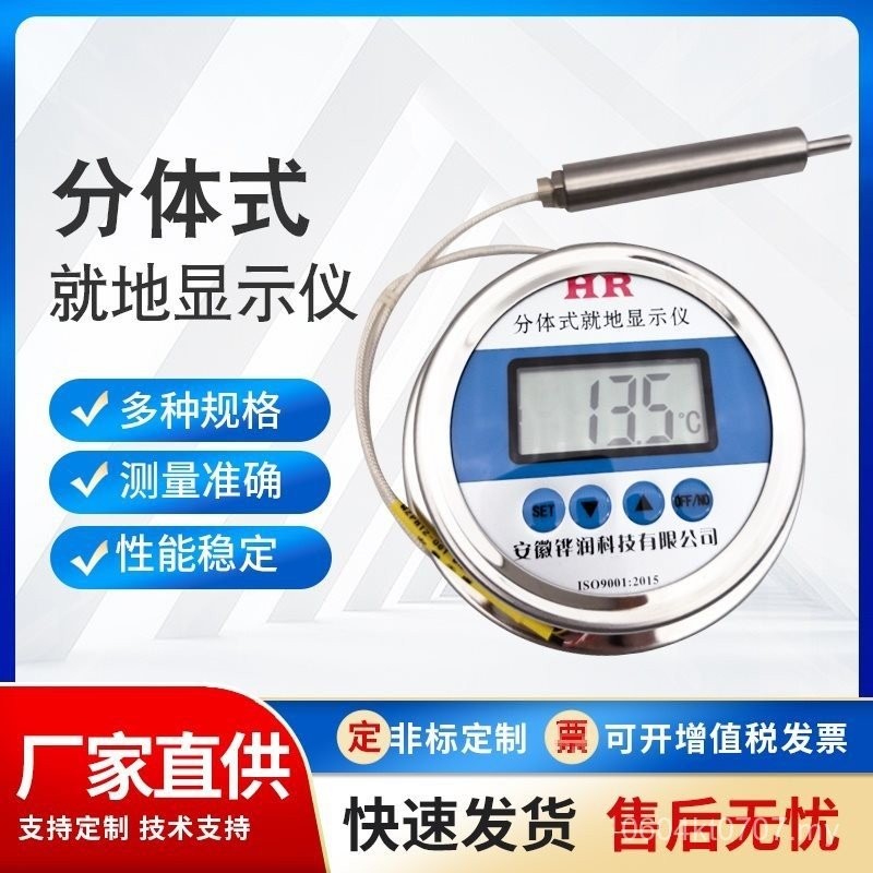 Display Instrument PT100 Instant Thermometer Temperature Split Probe ...