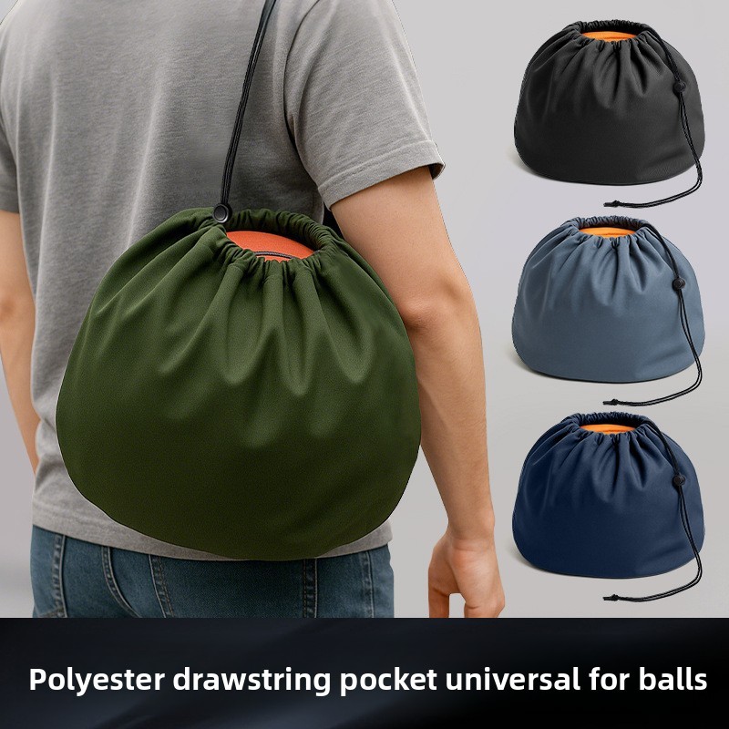 Outdoor Sports Drawstring Bag Solid Color Basketball Tote Bag ...