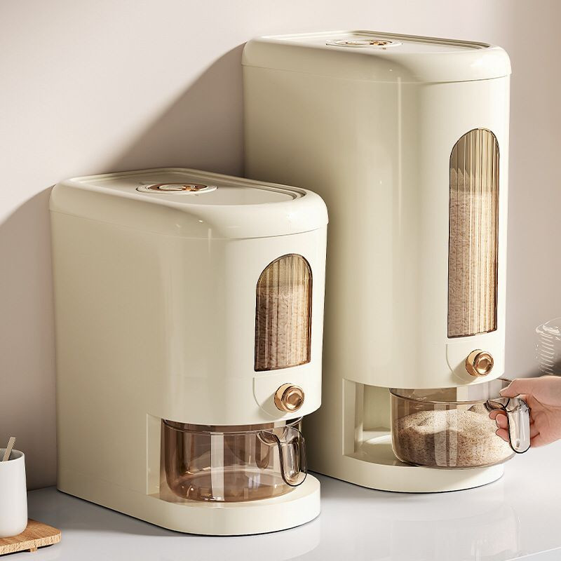 Slim Aesthetic Rice Dispenser Luxury Rice Storage Container 5 Kg & 10 ...