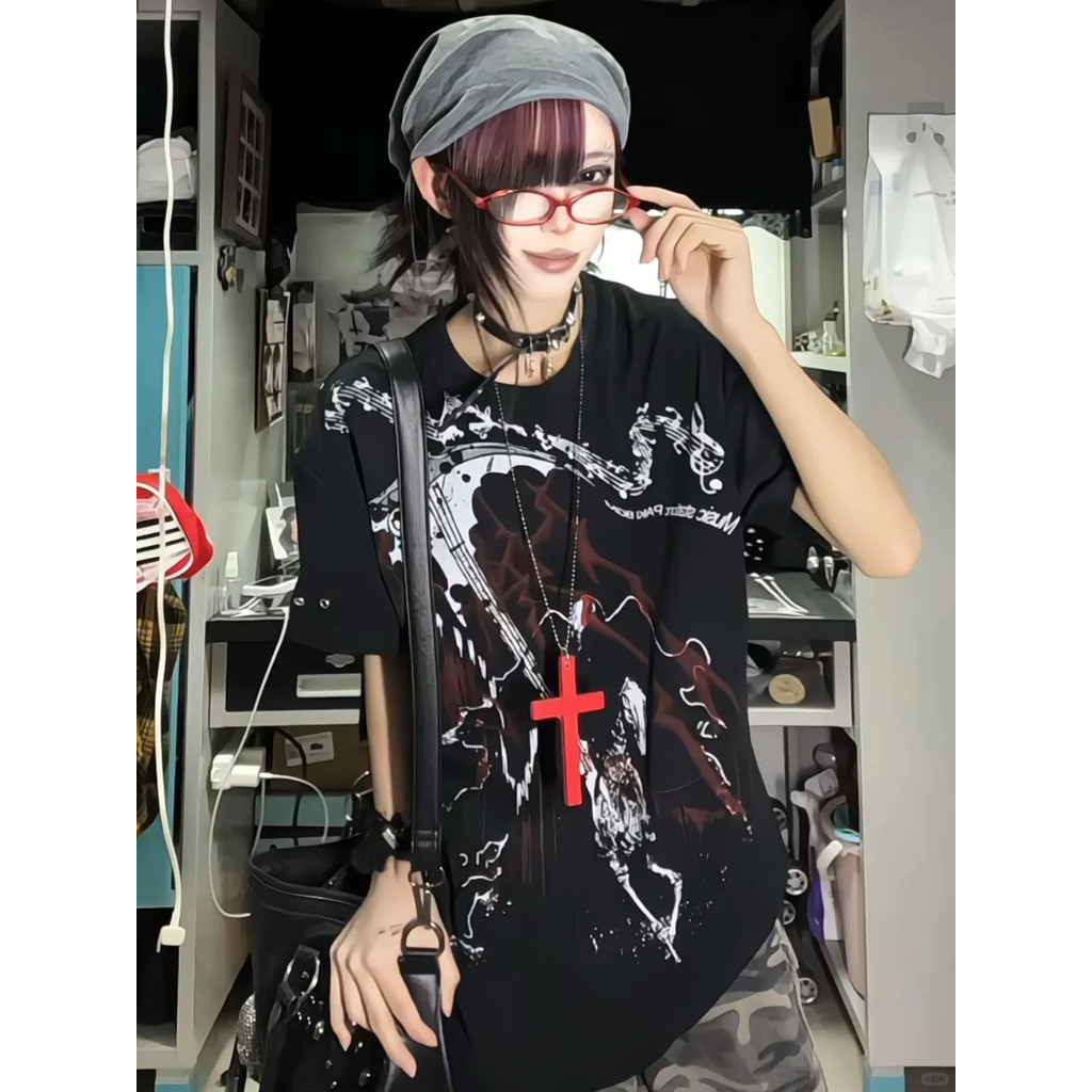Sickle Pain Clothes Asian Culture Short-Sleeved T-Shirt New Top Visual ...