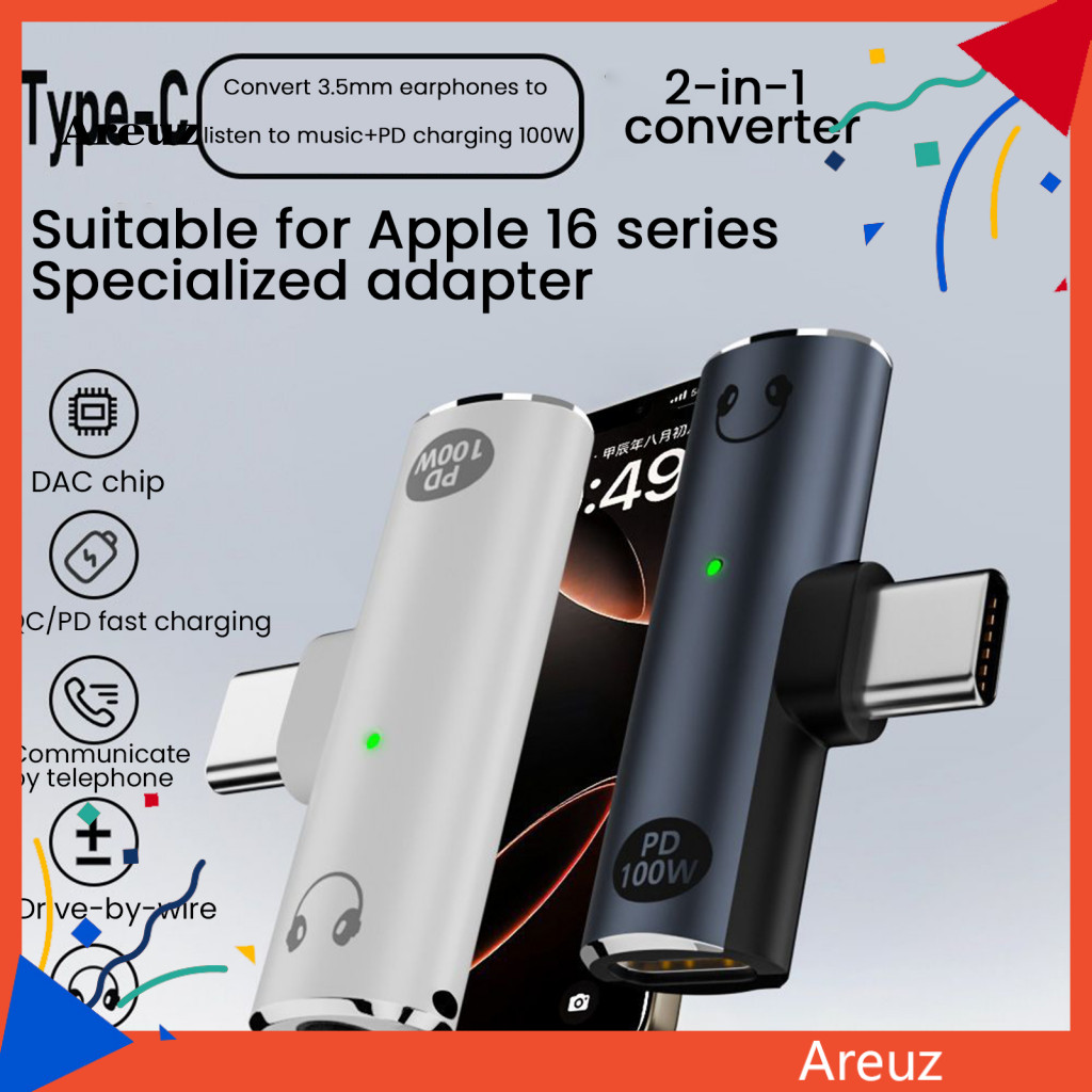 ARE Dual-wire Adapter for Type-c Devices Safe and Stable Charging ...