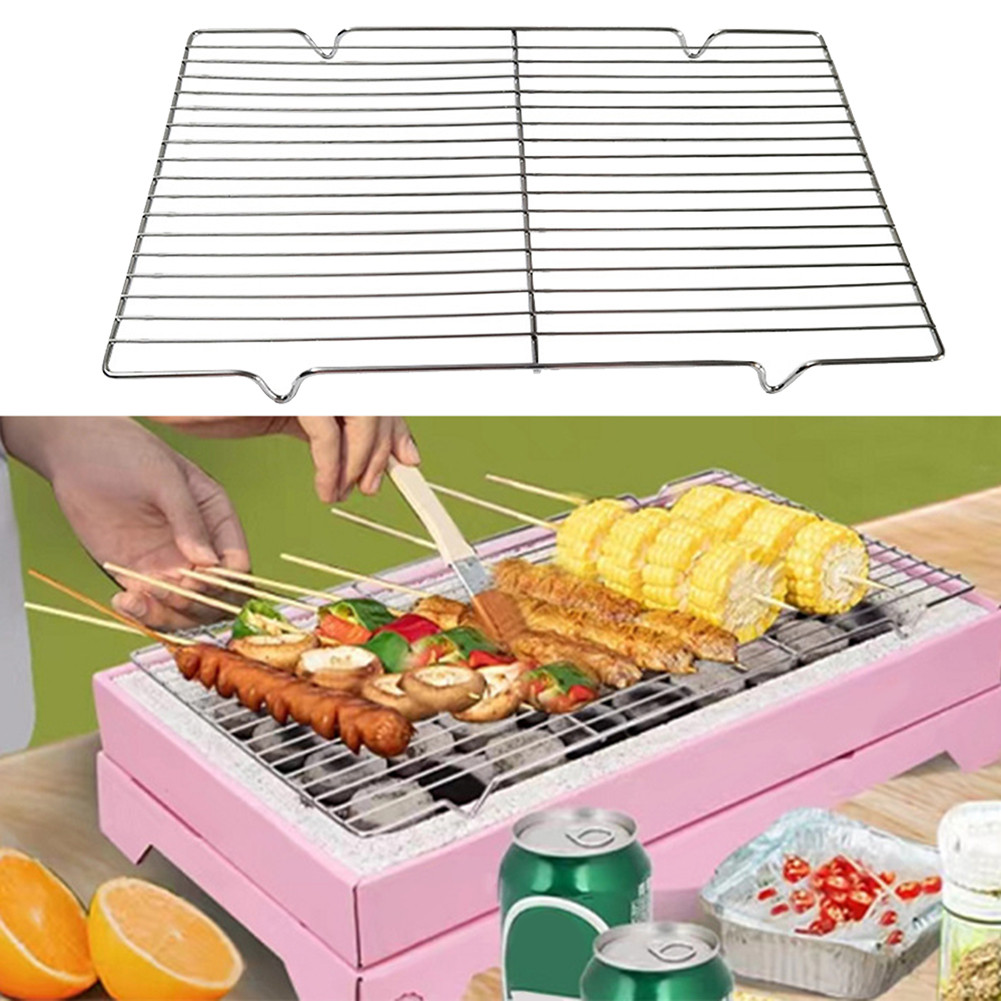 [Super] Stainless Steel Mat Net Grid Shape Rectangle Grill Grilling ...