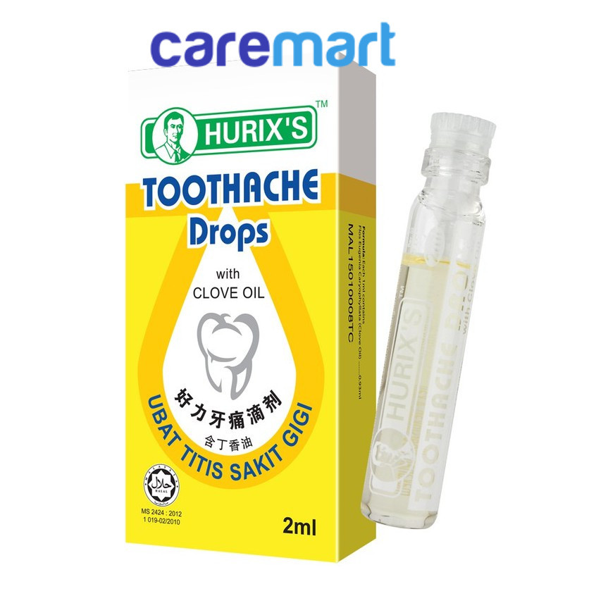 HURIX'S TOOTHACHE DROPS WITH CLOVE OIL 2ML (EXP:07/2026) | Shopee Malaysia