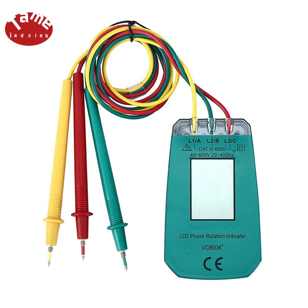 3 Phase Tester Digital Phase Indicator Detector LED Phase Sequence ...