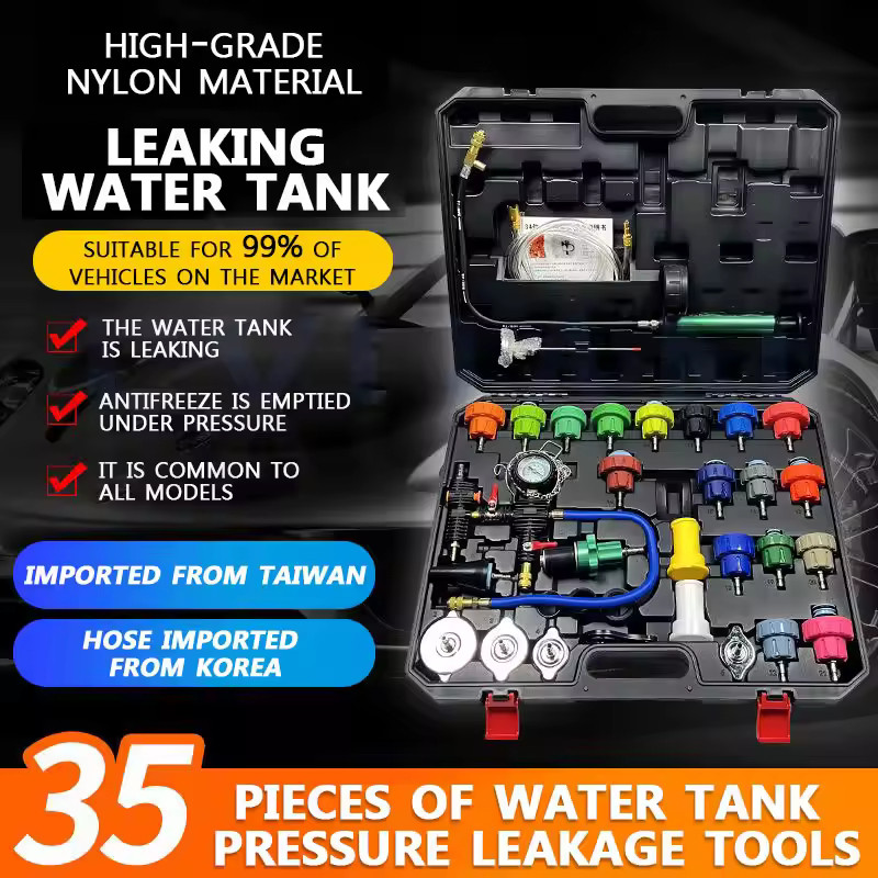 35PCS Nylon Car Water Tank Pressure Leak Tester Leak Detection Tool ...