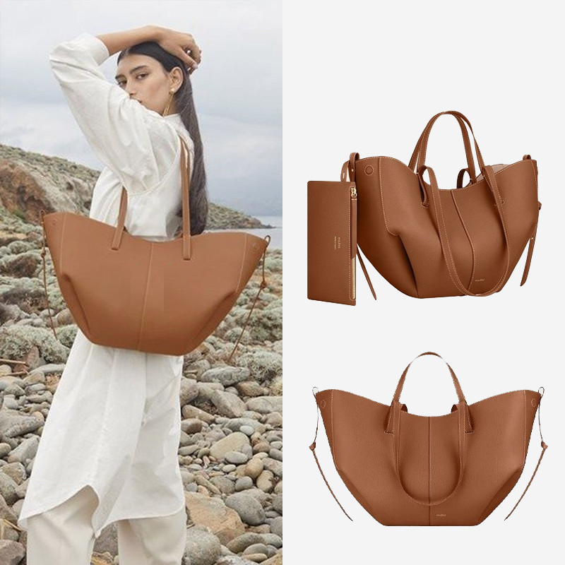 French Polene niche new tote bag, one shoulder high-end handheld, large ...