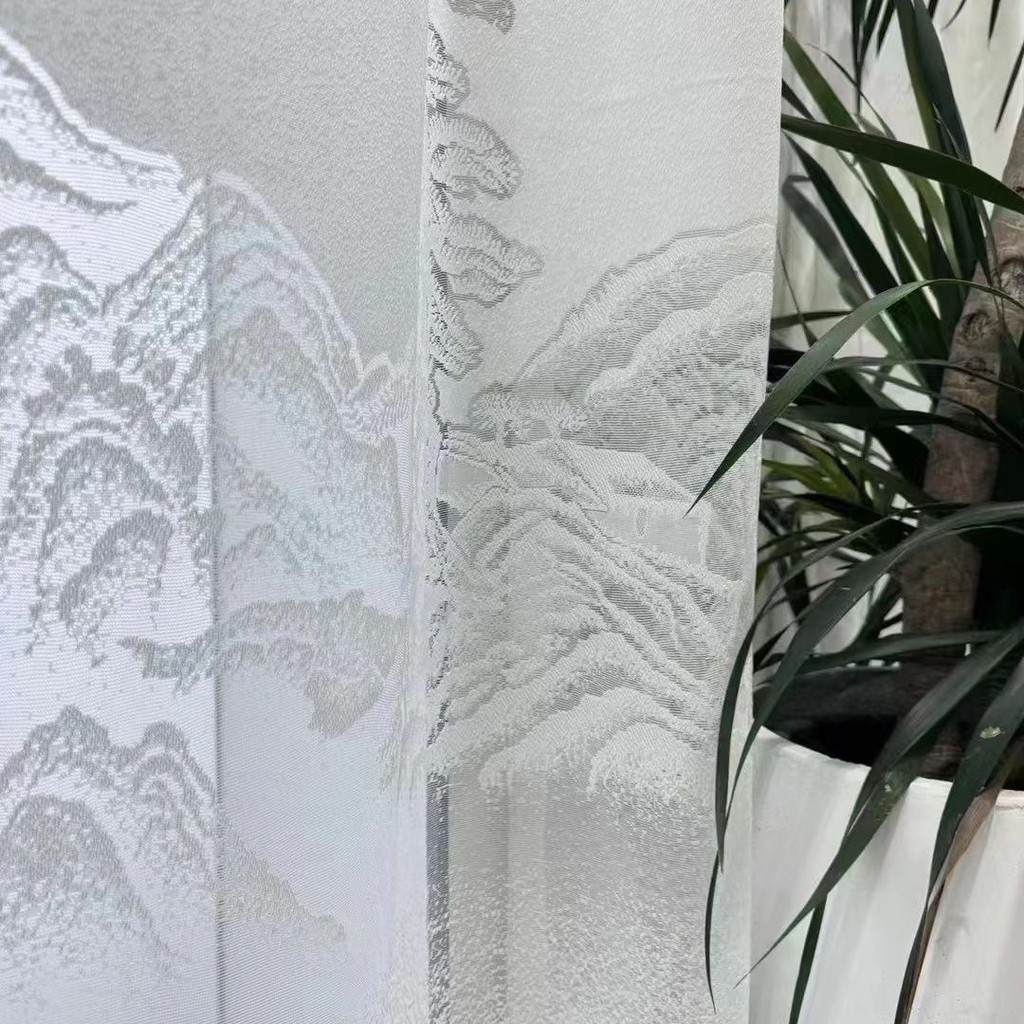 New Style Sunscreen Heat Insulation Gauze Rich in Rich Flower Branches ...