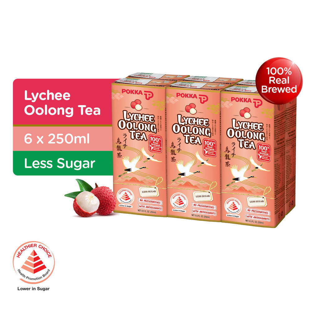 (⚡️Ready Stock⚡️) Pokka Lychee Oolong Tea 250ml x 6 荔枝乌龙茶 | Shopee Malaysia