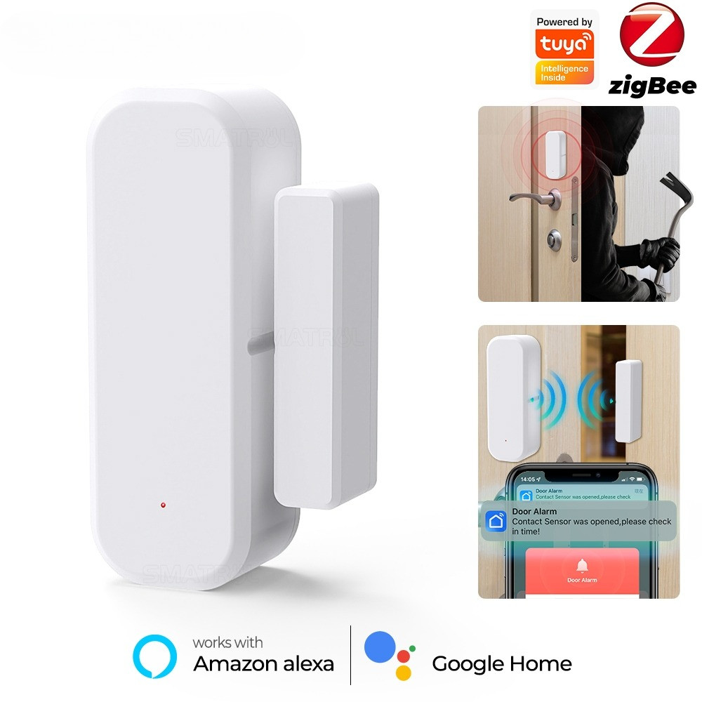 Tuya WIFI Smart Door Sensor Window Drawer Garage Door Wireless Open ...