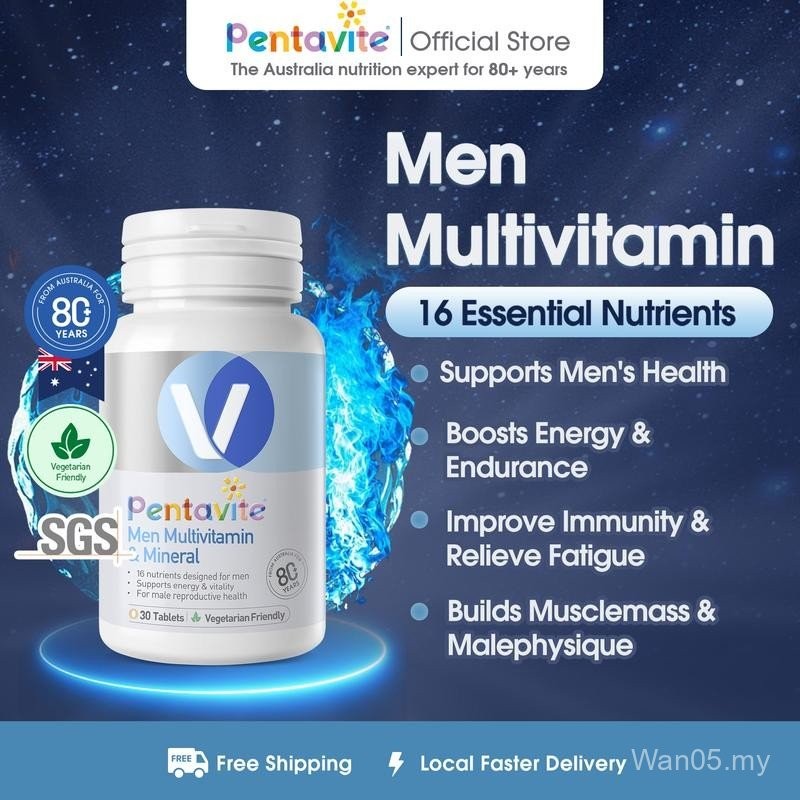 Men Multivitamin and Mineral, 16 essential nutrients for Reproductive ...