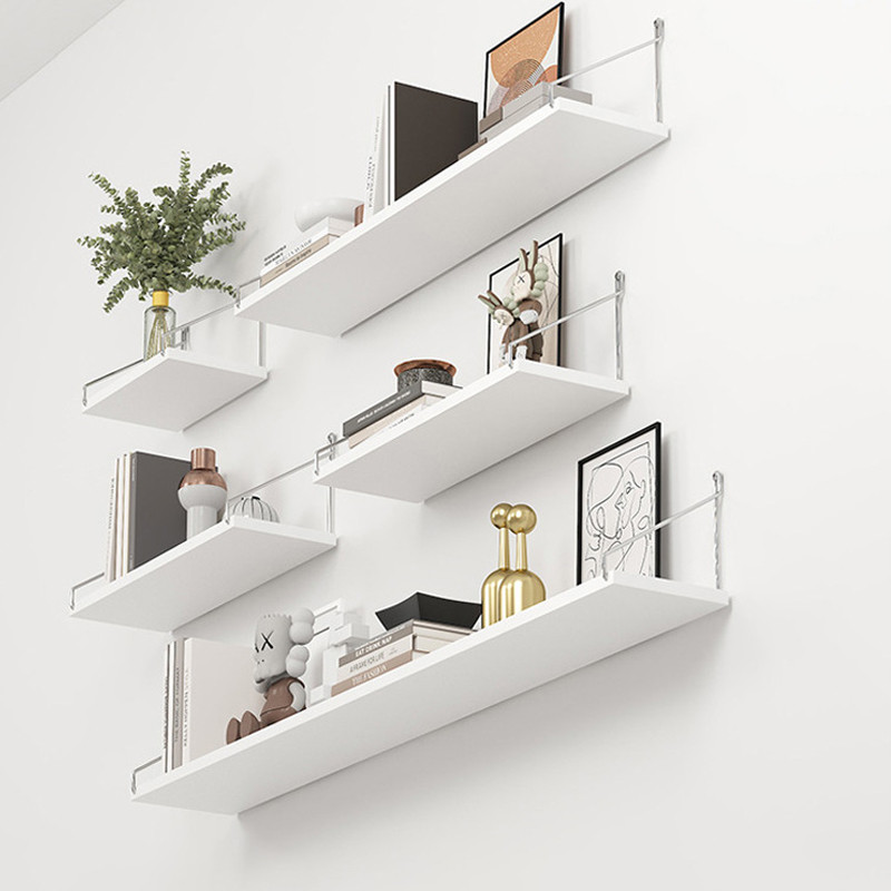 1 PCS Floating Wall Shelf Home Living Rack Wood Free Punching 30/40 ...