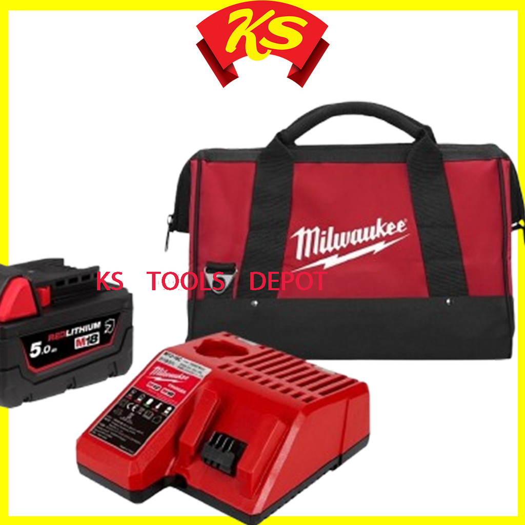 100% Original MILWAUKEE [M18 B5 SP] M18™ Starter Pack B5 | Shopee Malaysia