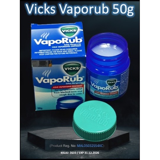 Vicks Vaporub 50g 50ml Xtra Strong Vick Rub Nose Block VAPORISING ...