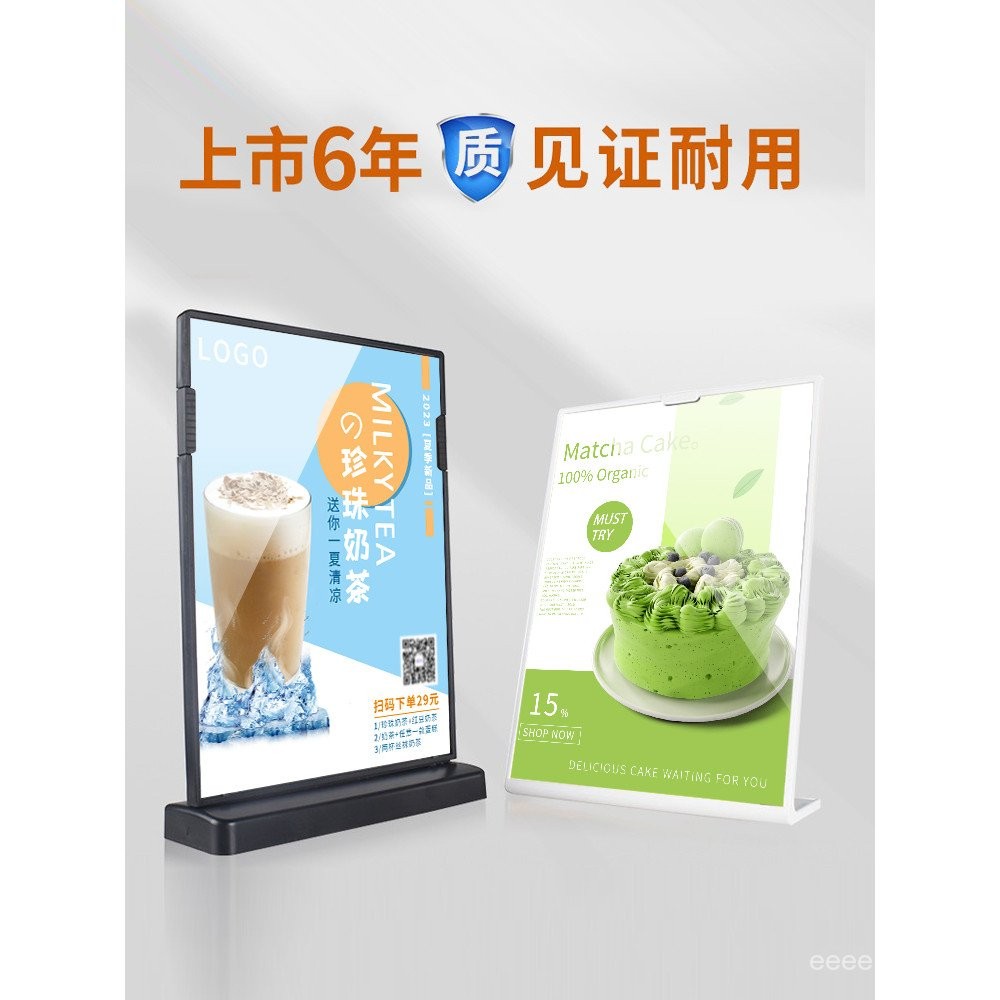 Pemegang Tanda Meja A4 Dua Belah Berbentuk L A3 Senarai Harga Paparan Menu Stand Tanda ...