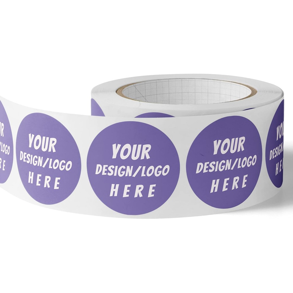 150 Custom Circle/Square BOPP Roll Labels- Personalized Stickers for ...