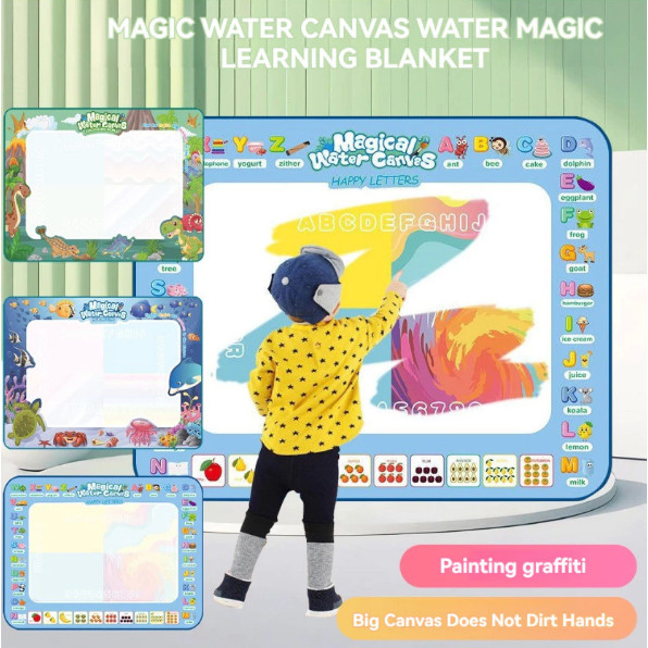 Magic Water Drawing Board Doodle Mat Kids Colour Writing Painting Early ...