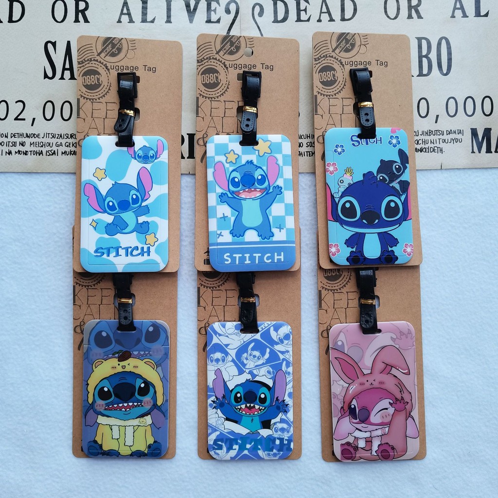 Cute cartoon Stitch luggage tag, check-in tag, identification tag ...