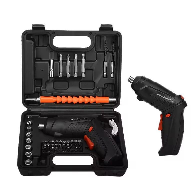 Electric Screwdriver 3.6V 47Pcs Set Cordless Electric Screwdriver Drill ...