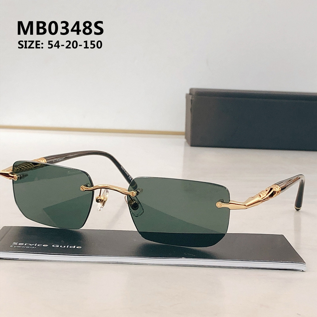 Classical Brand rimless sunglasses MB0348s Special Shaped for Men High ...