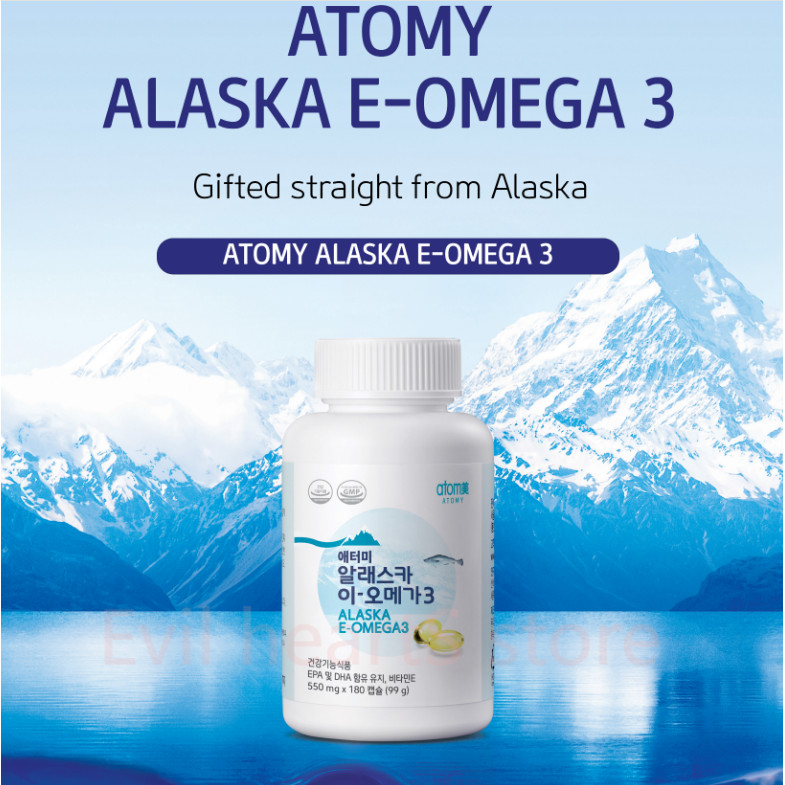 [Ready Stock] 100% original, [Atomy] Alaska E-Omega 3 550mg x 180capsules/atomy alaska omega3 ...