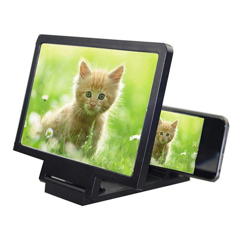 Mobile Phone Screen Amplifier, HD 3D TV Magnifying Glass, Foldable ...