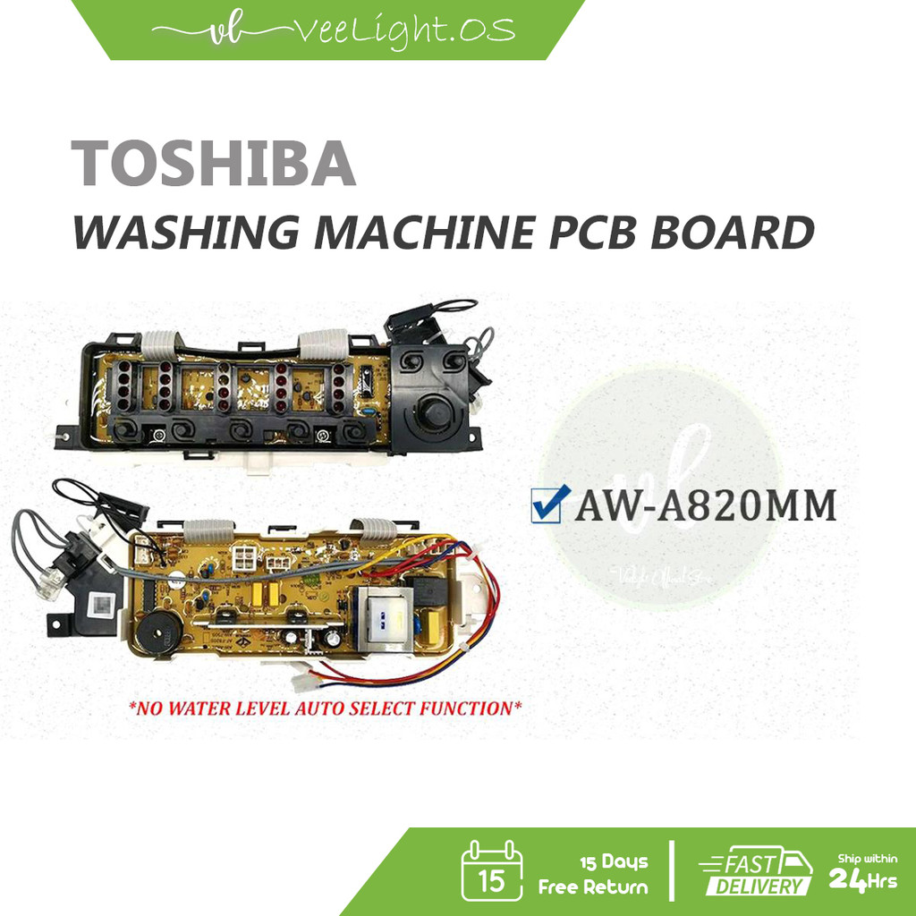 TOSHIBA WASHING MACHINE PCB BOARD PANEL MESIN BASUH MODEL AW-A820MM ...
