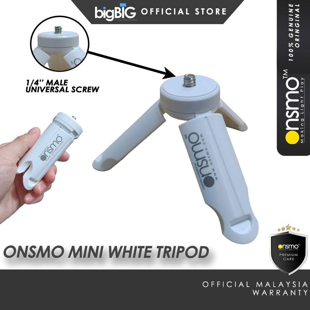Onsmo Mini Plastic Tripod with 1/4 Inch Screw Tabletop Desktop Tripod ...