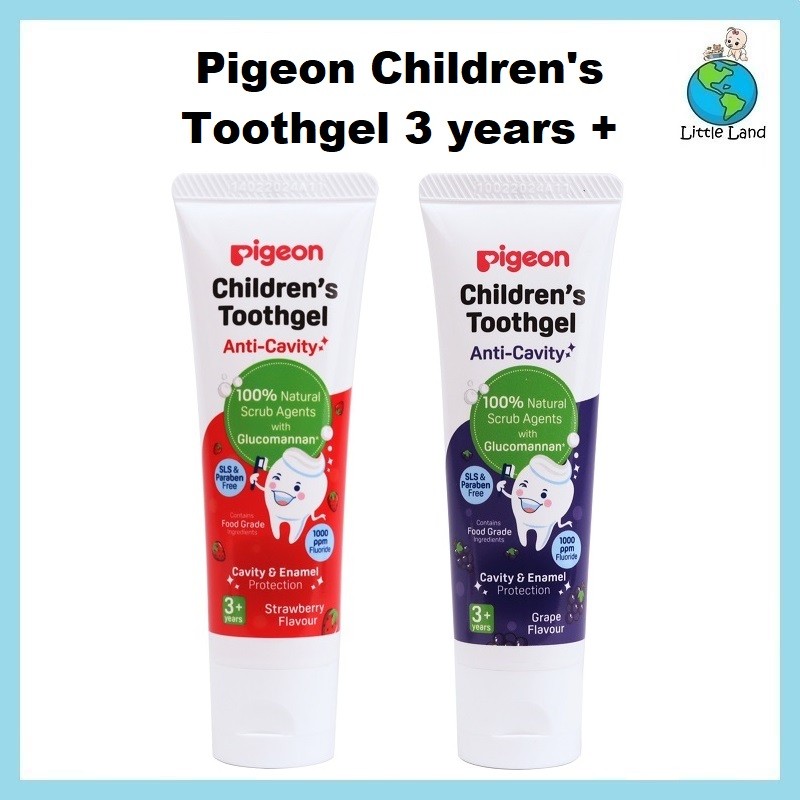 Pigeon Children Toothpaste / Toothgel Anti Cavity - [Grape/Strawberry ...