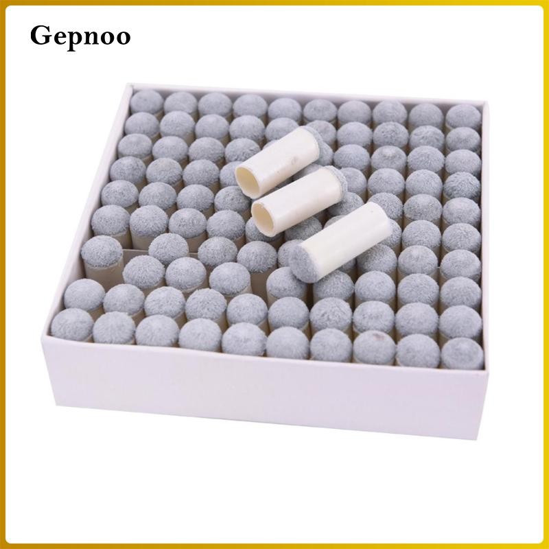 Gepnoo Bulk 100 Slip-on Push-on Tips Billiard Pool Cue Stick ...