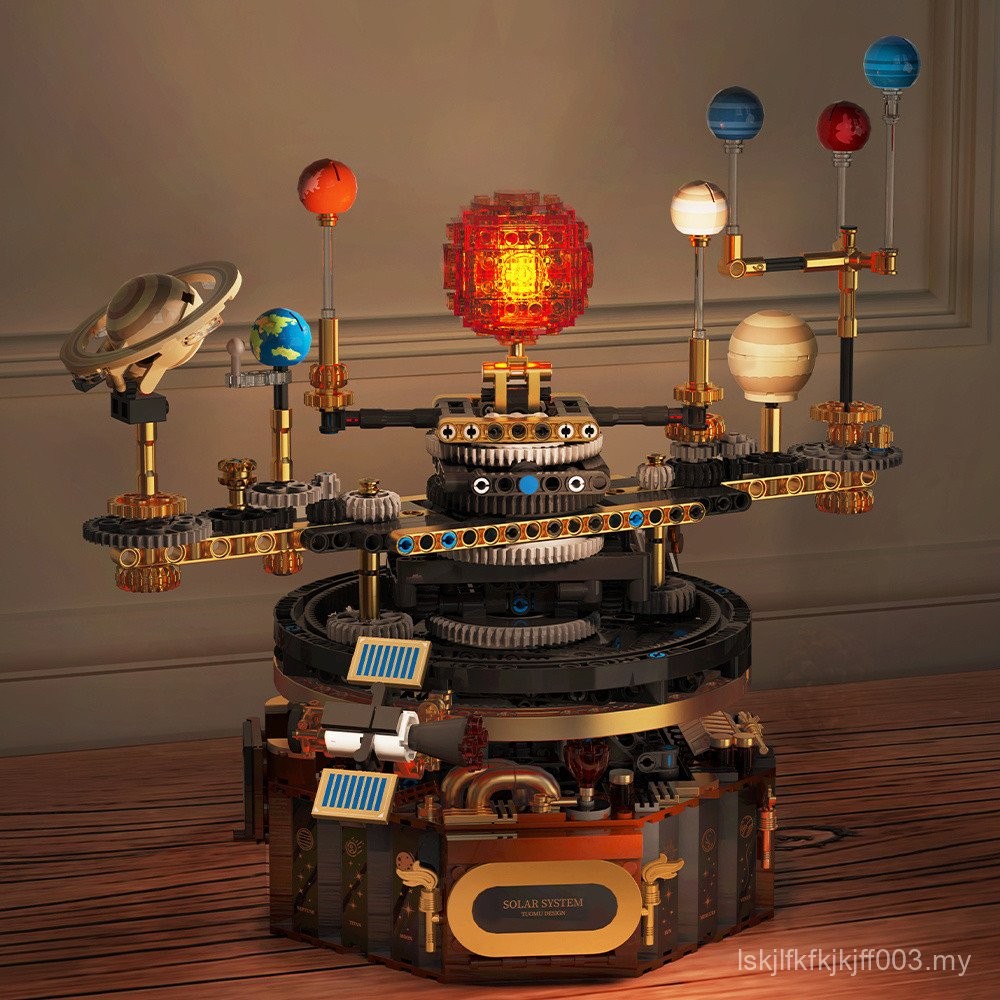 Eight Planets Solar System Rotating Globe Model Boys Educational ...