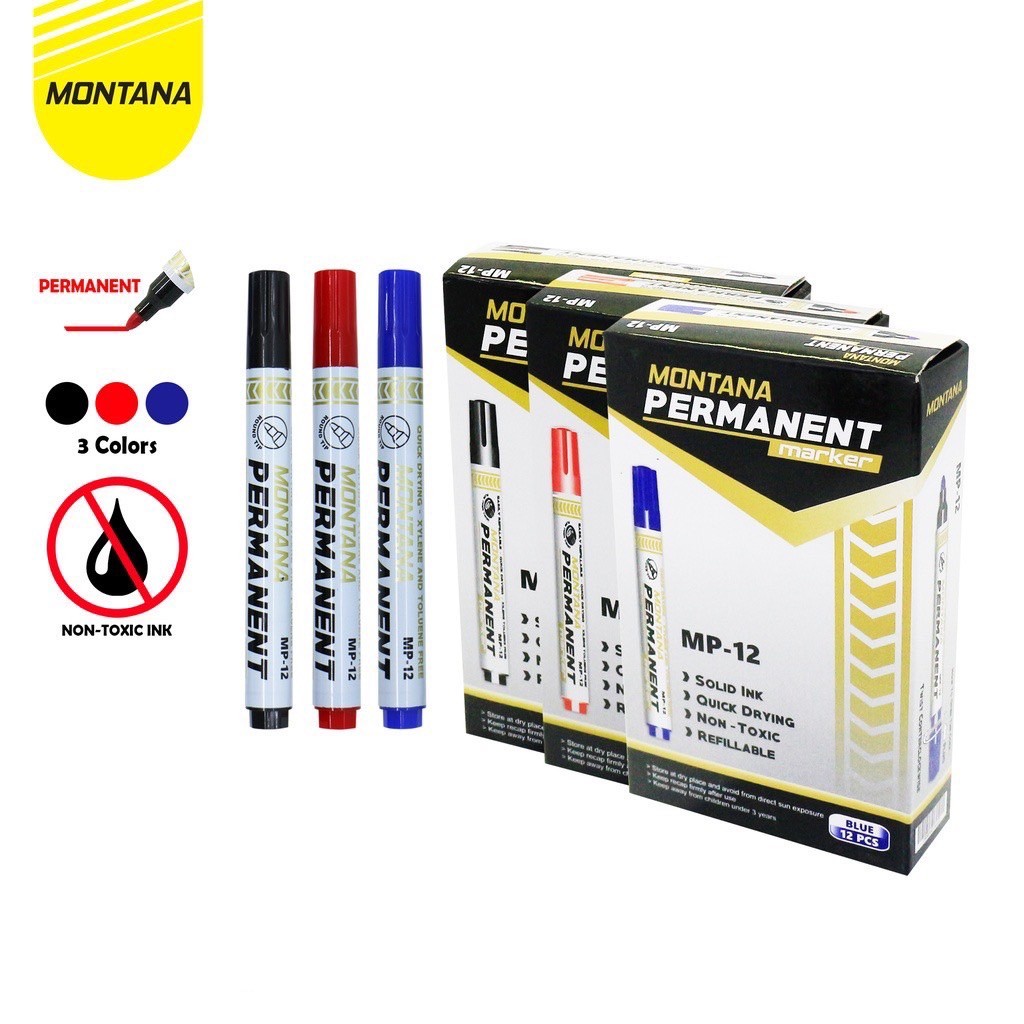 MCC Montana Permanent Markers MP - 12 (Unit Price) | Shopee Malaysia