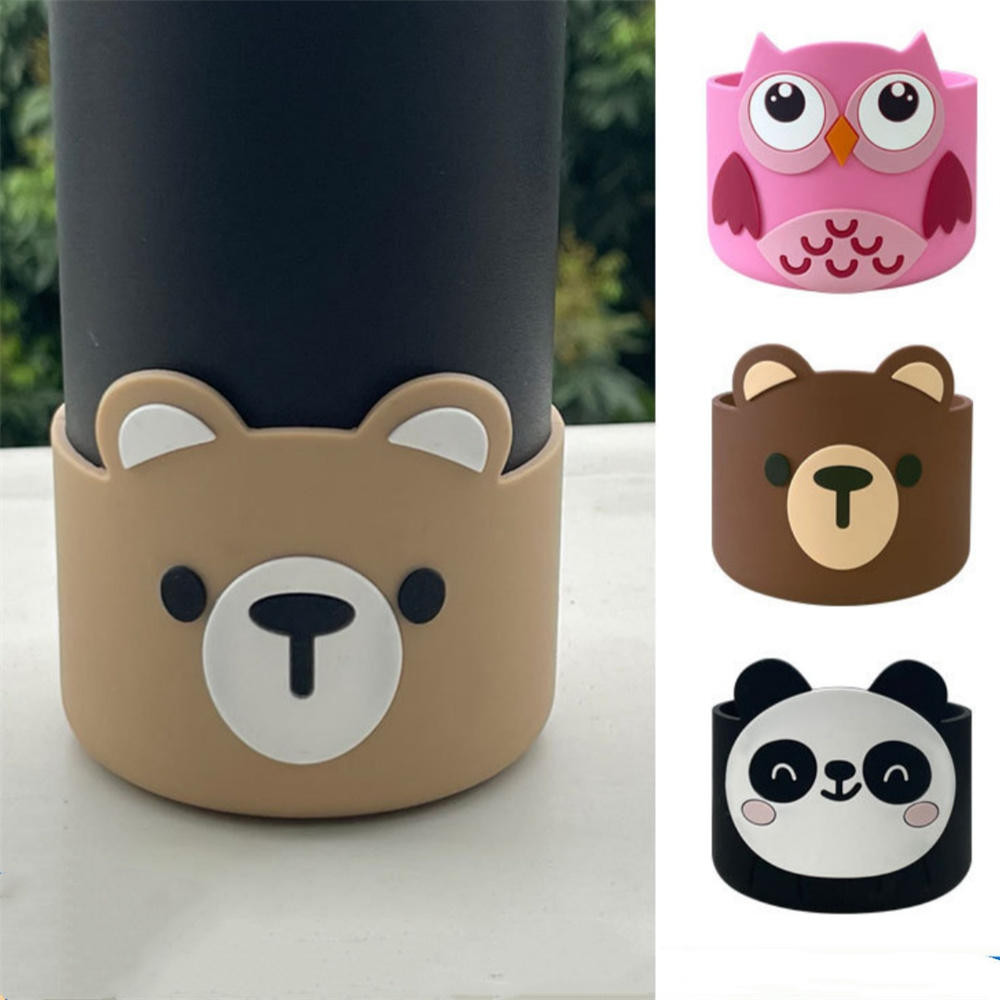 Cute Panda Owl Cartoon Animal Silicone Boot For Cup 40 Oz Quencher ...