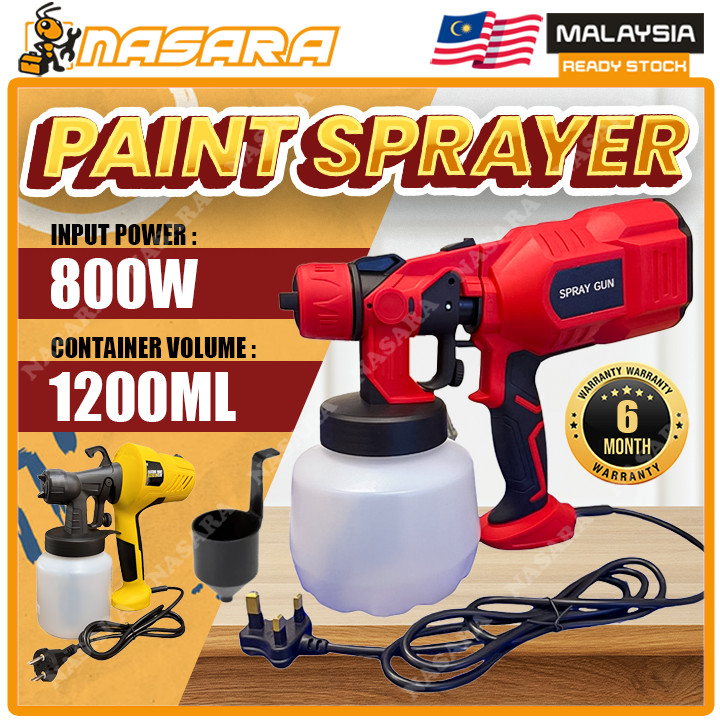 Nasara Electric Paint Sprayer Elite 600W 800W High Power Paint Sprayer ...