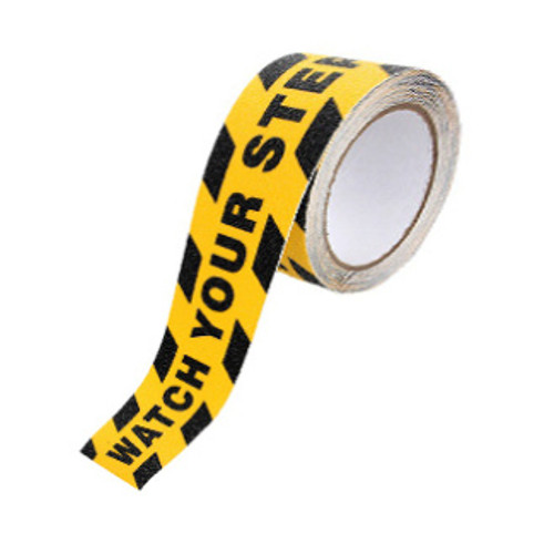 Frosted anti-slip warning tape PVC black and yellow zebra warning line ...