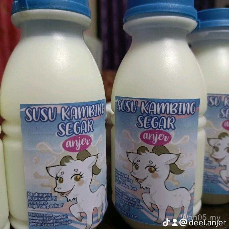 Susu Kambing Segar Anjer (Original): 10 botol + termasuk ice box ...
