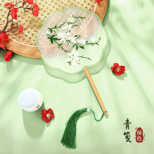 cheongsam cheongsam dress Embroidery Group Fan Ancient Style Dance ...