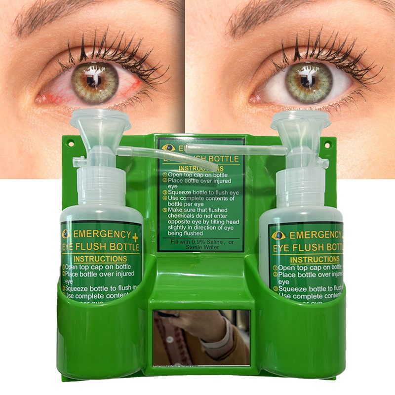 Portable Eye Wash Kit Double Empty Eyewash Kit Skin Shower Portable ...