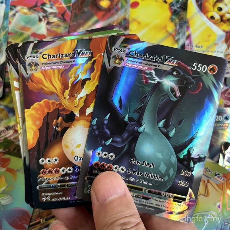 Kad Pokémon Vmax DIY Charizard EX Dialga VSTAR Kad Berkilat Pokémon ...