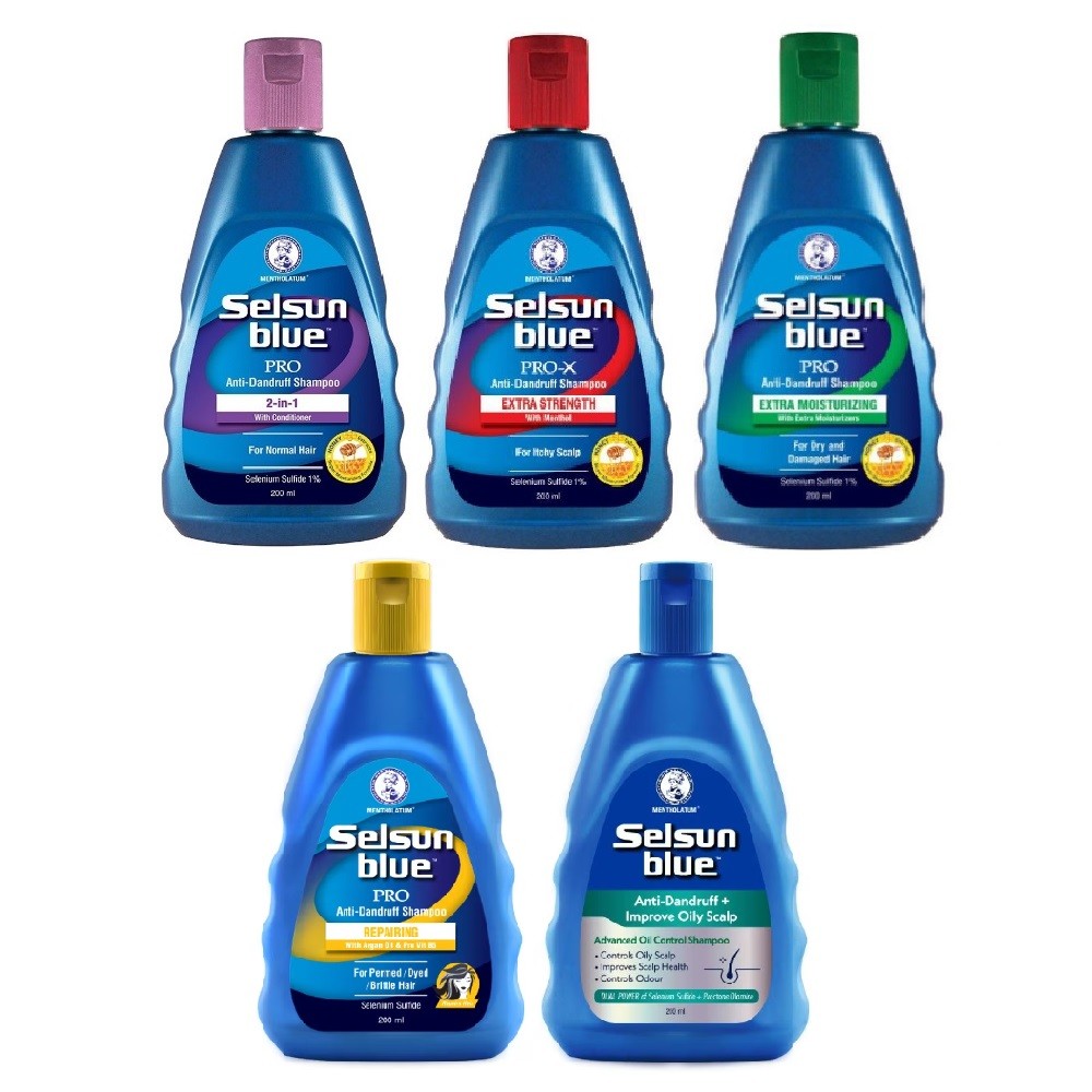 Selsun Blue Shampoo 120ml/200ml (Extra Moisturizing / 2in1 / Extra ...
