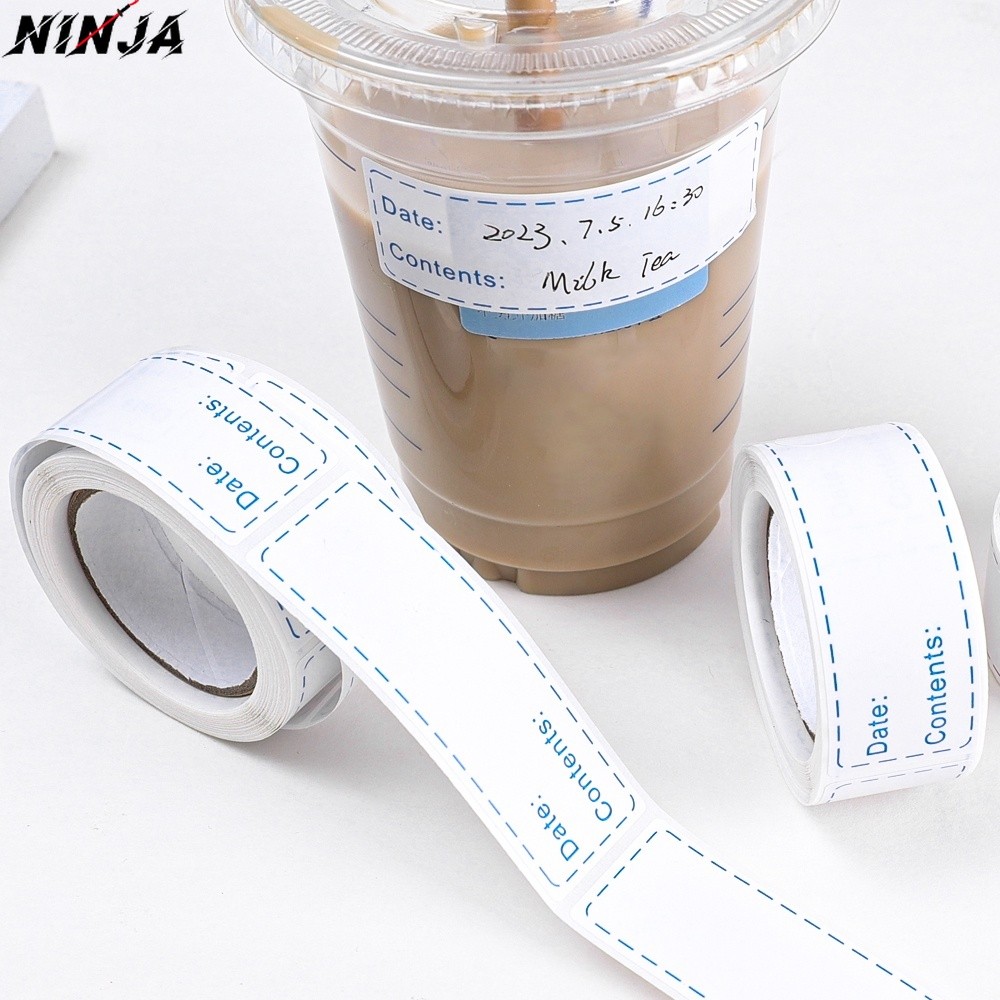 Kitchen Date Roll Paper Label Stickers / Removable Writable Storage ...
