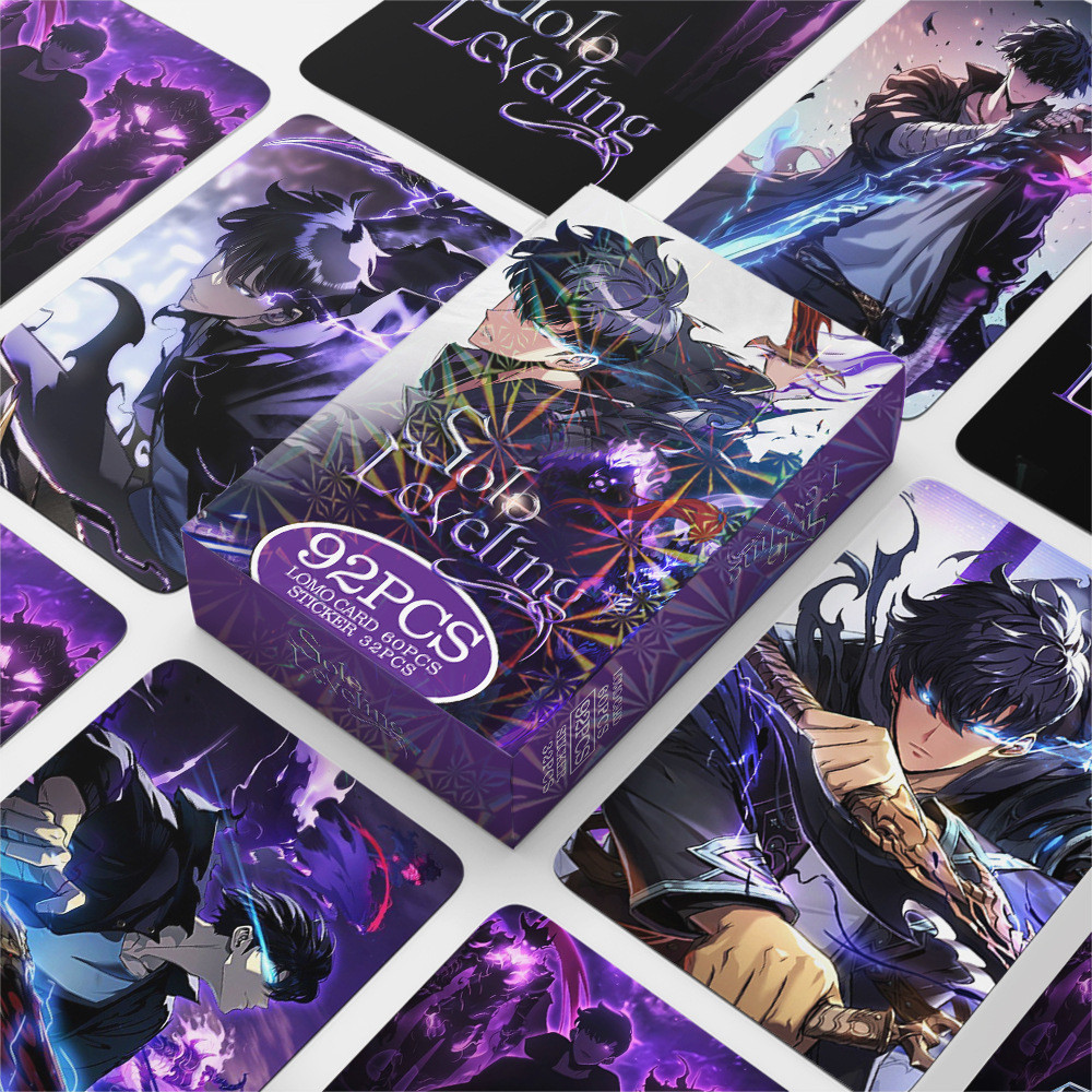 92-96pcs Manhwa Manga Solo Leveling Jinx Lomo Cards Hatsune Miku Link ...