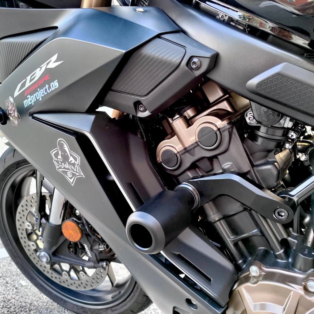 EMS Frame Sliders EVT For Honda CB650R/CBR650R 2021-2023yrs Black ...