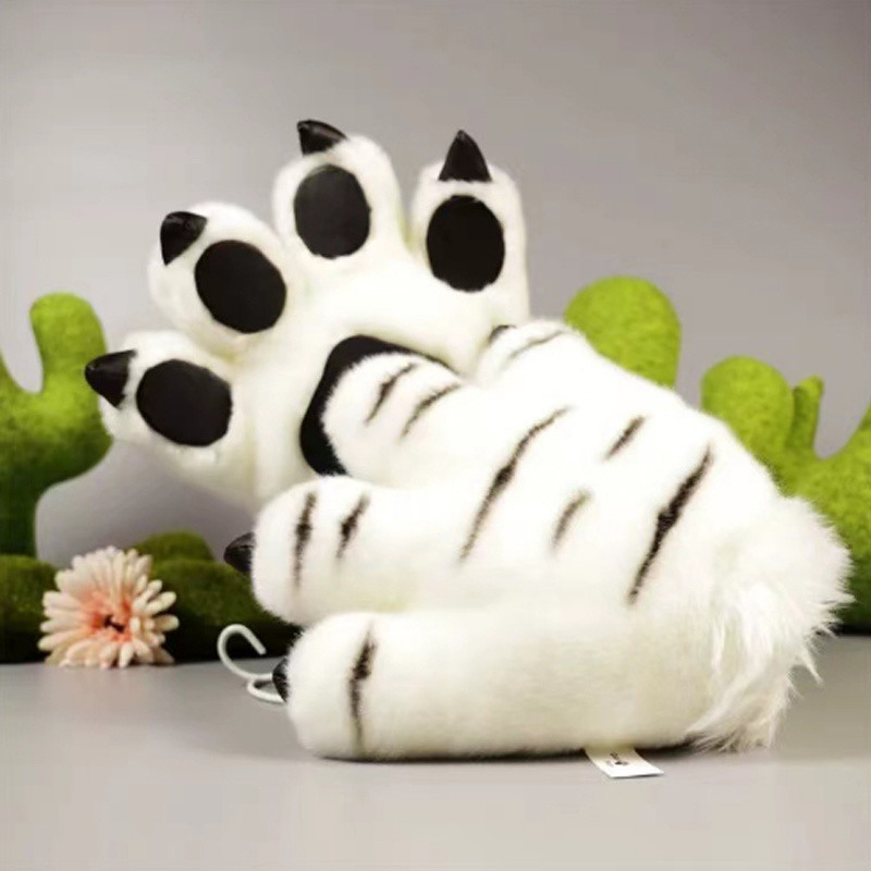 Children Headband Giraffe Props Panda Lion Tiger Gloves Zoo Tail Plush ...