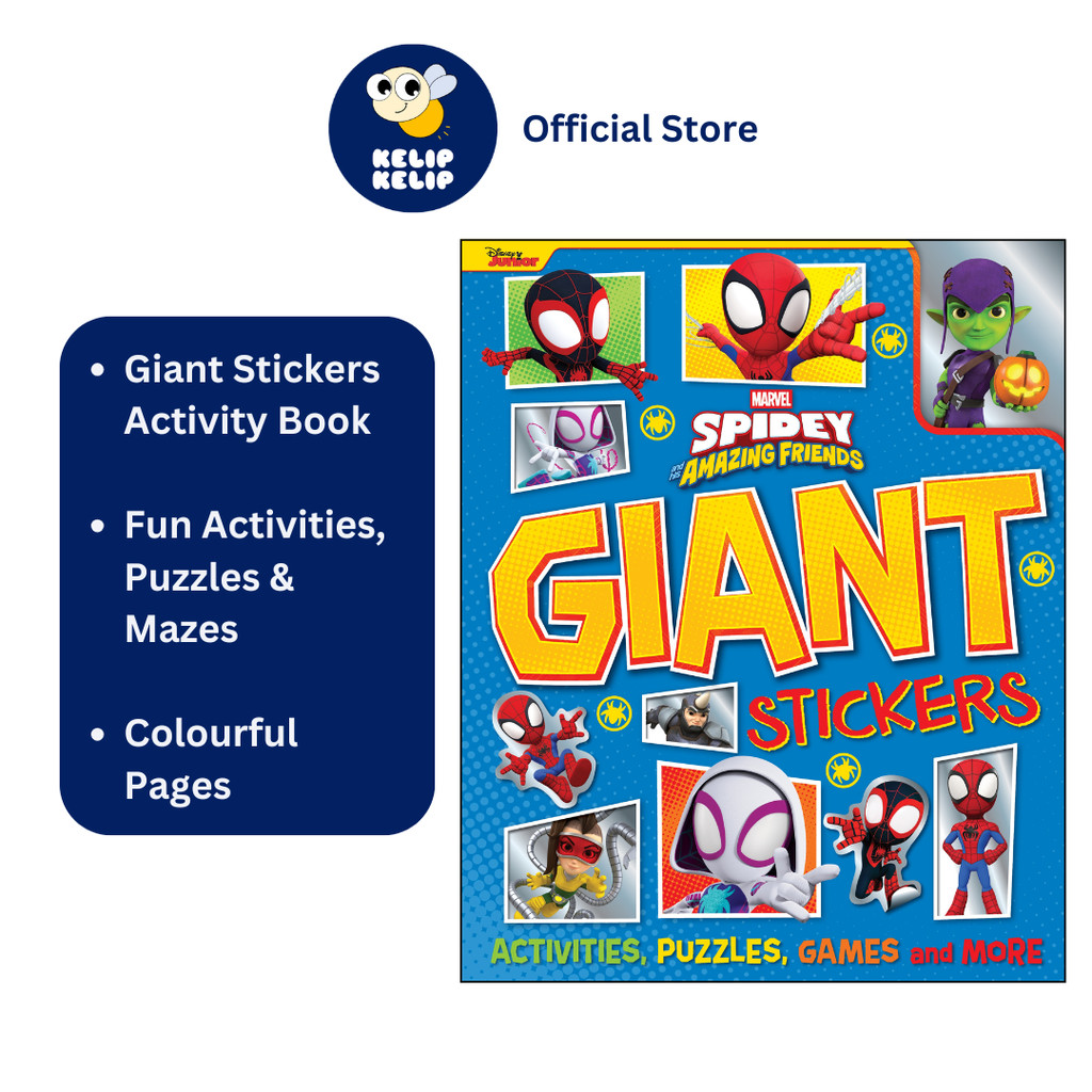 Marvel Spidey & Amazing Friends Giant Sticker Book For Kids With Fun ...