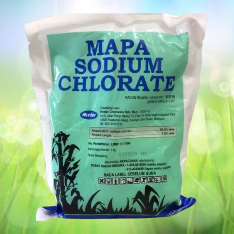 [ORIGINAL] 1KG MAPA SODIUM CHLORATE Racun Buluh Sodium Chlorate 99% ...