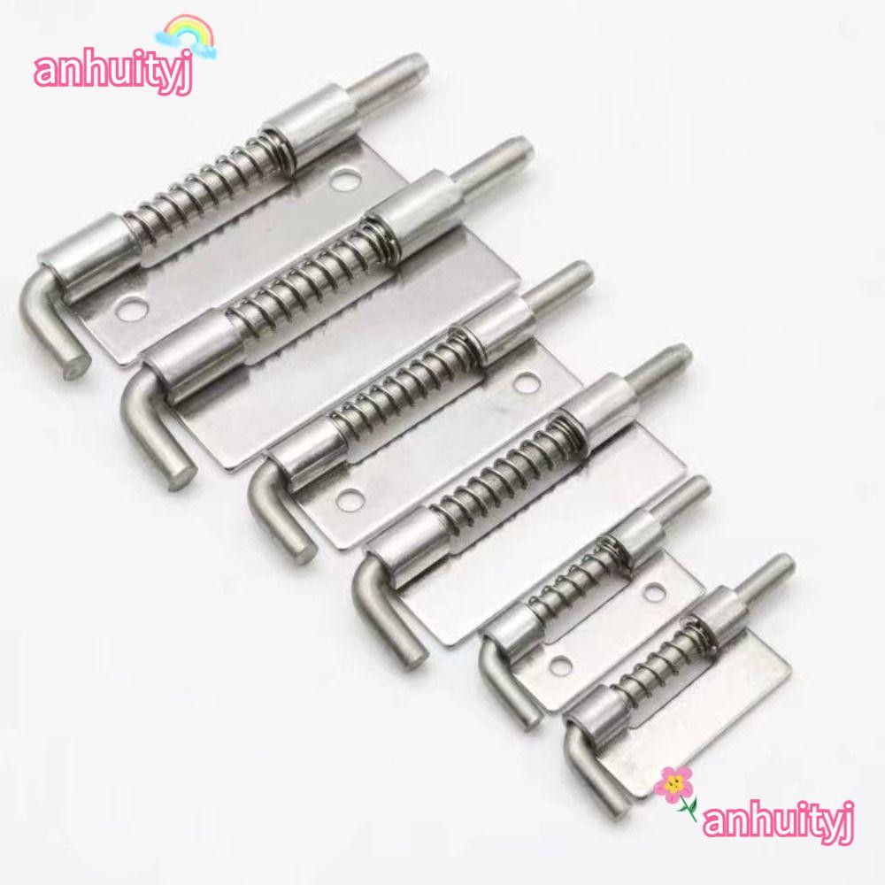 AHTY Door Latch, Stainless Steel Padlock Clasp Spring Loaded Door Lock ...