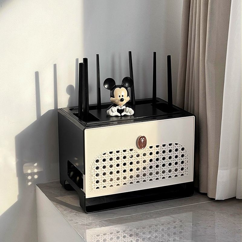 Medieval Style wifi Router Storage Box TV Cabinet Socket Cover Ugly ...