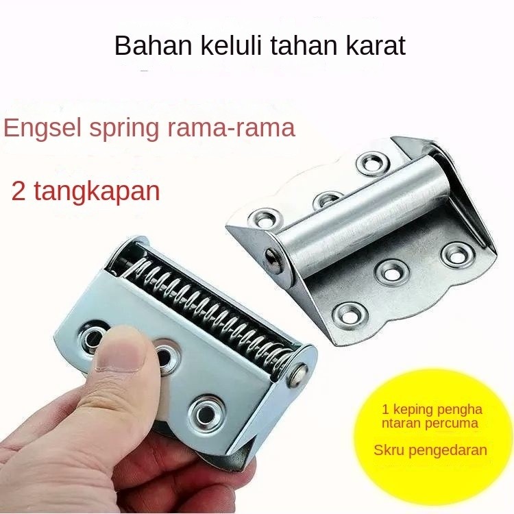 ID Butterfly Hinge Screen Door Automatic Closer Spring Sand Window Reset Rebound Closed ...