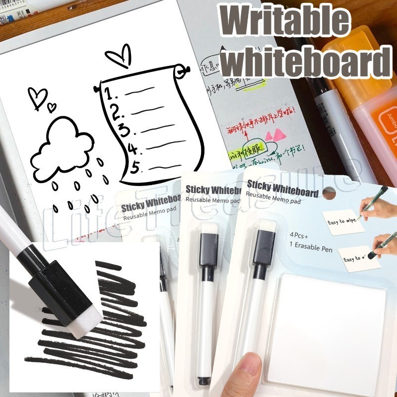 Erasable Flexible Marker Sheet - Student Stationery - Memo Grocery List - Writable Whiteboard ...
