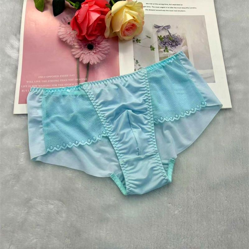 Fashion Sexy Lace Sweet Cross-Dressing Silky Stretchy Soft Fit Fabric ...